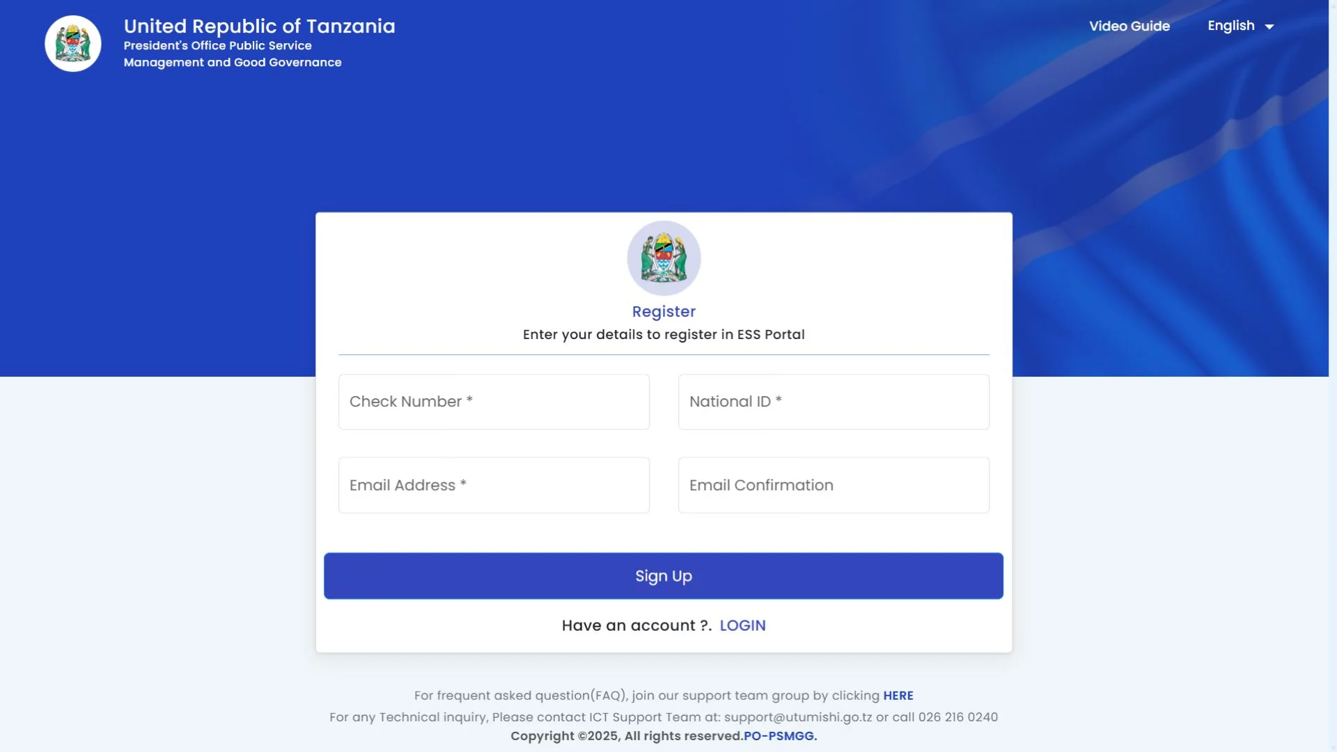 ESS Utumishi Portal Registration Step-by-Step Guide for Tanzanian ...